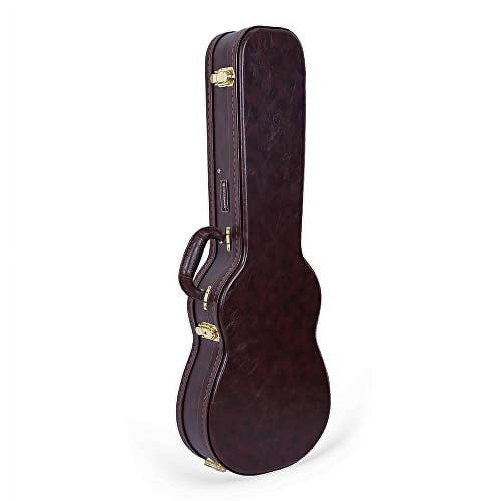 Crossrock Padded Hard Case for 30 inches Baritone Ukulele, Deluxe Vinyl ...