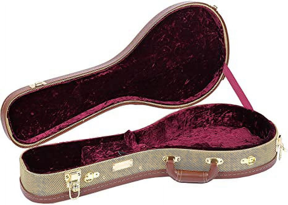 Crossrock Hard-Shell wood case for A Style Mandolins with removable ...