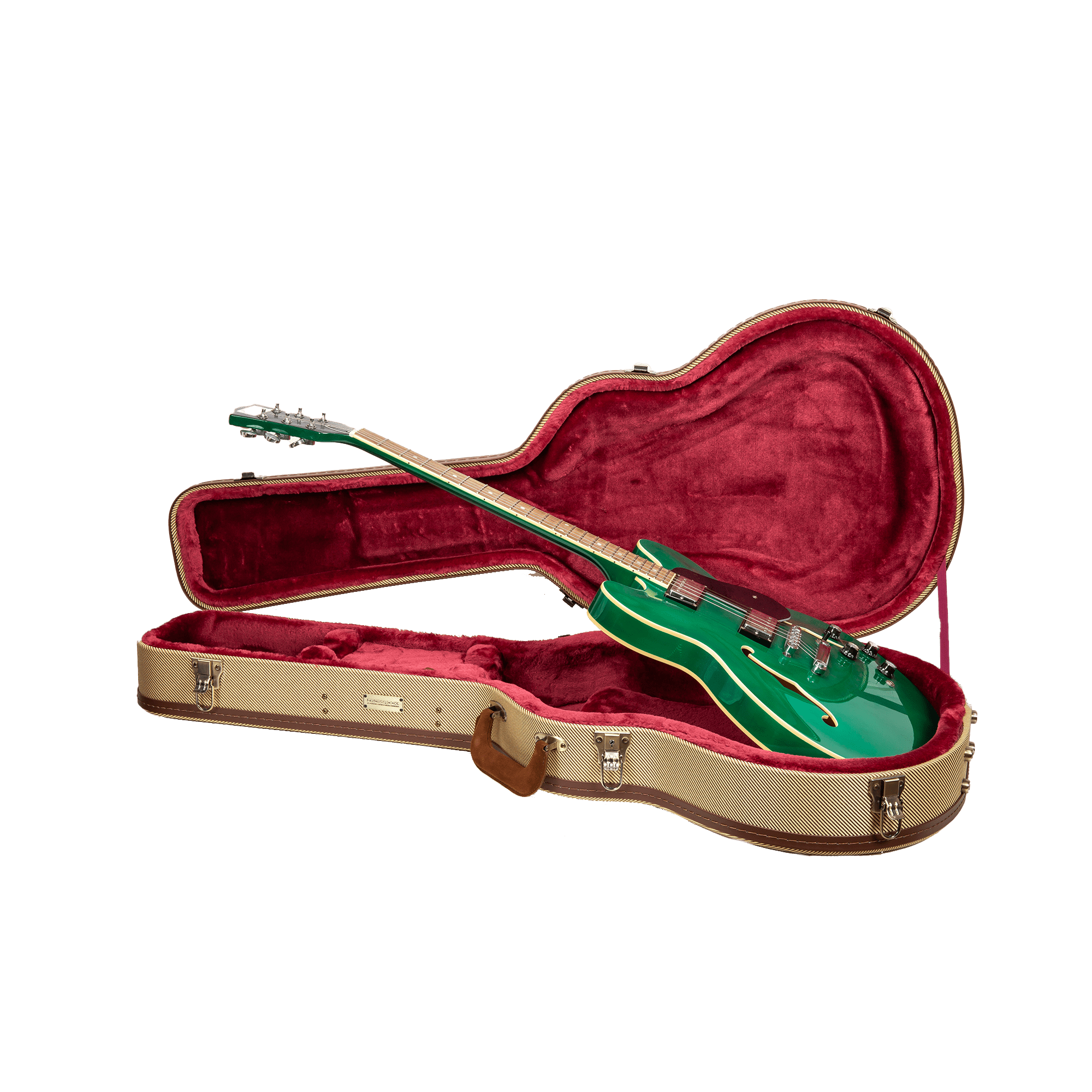 Crossrock Master Series - Wooden 335 Style 6-string Semi-Hollow ...