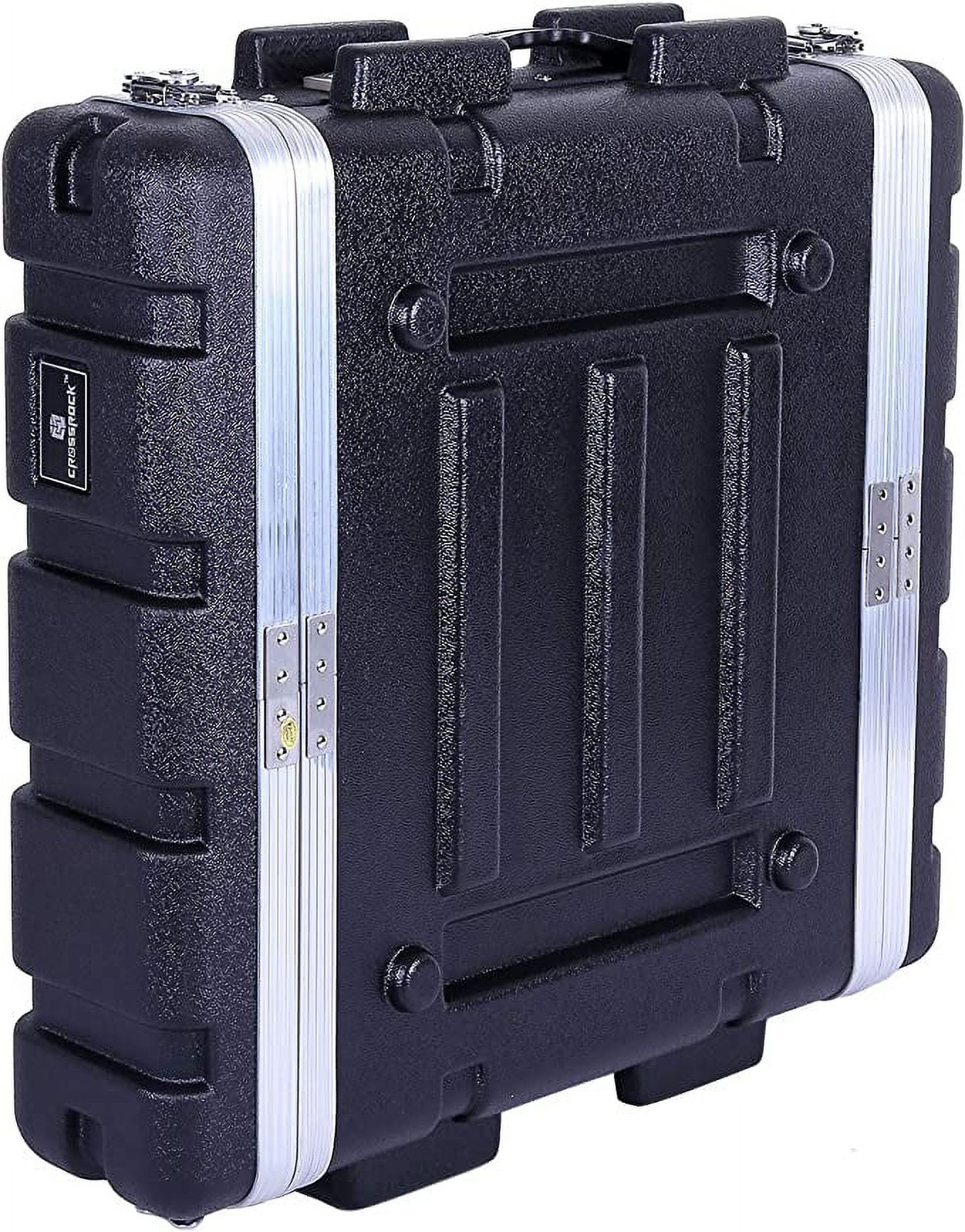 Crossrock Stackable 2U Rack Case, Standard 19.25” Depth, Polyethylene ...