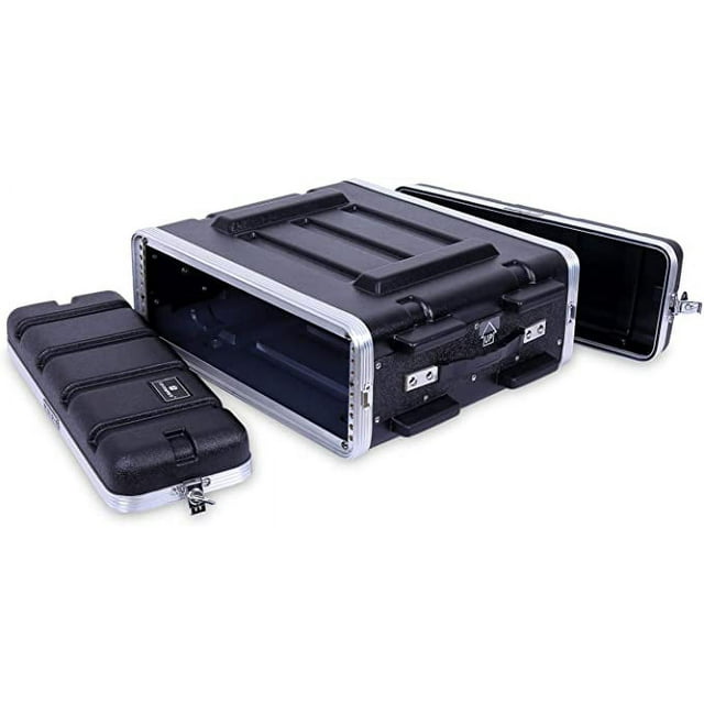 Crossrock Stackable 3U Rack Case, Standard 19.25” Depth, Polyethylene ...