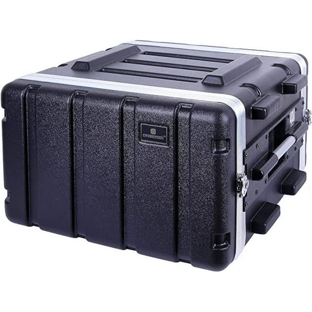 Crossrock Stackable 6U Rack Case, Standard 19.25” Depth, Polyethylene ...