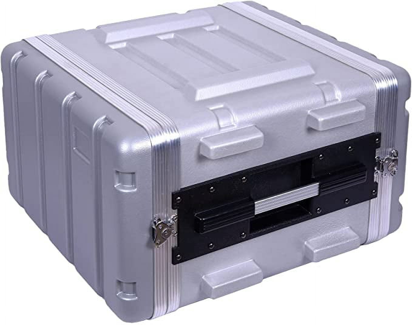 Crossrock Stackable 6U Rack Case, Strong Molded with Heavy Duty ...