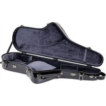 Crossrock Fiberglass Tenor Saxophone Case-Includes Accessory Pocket ...