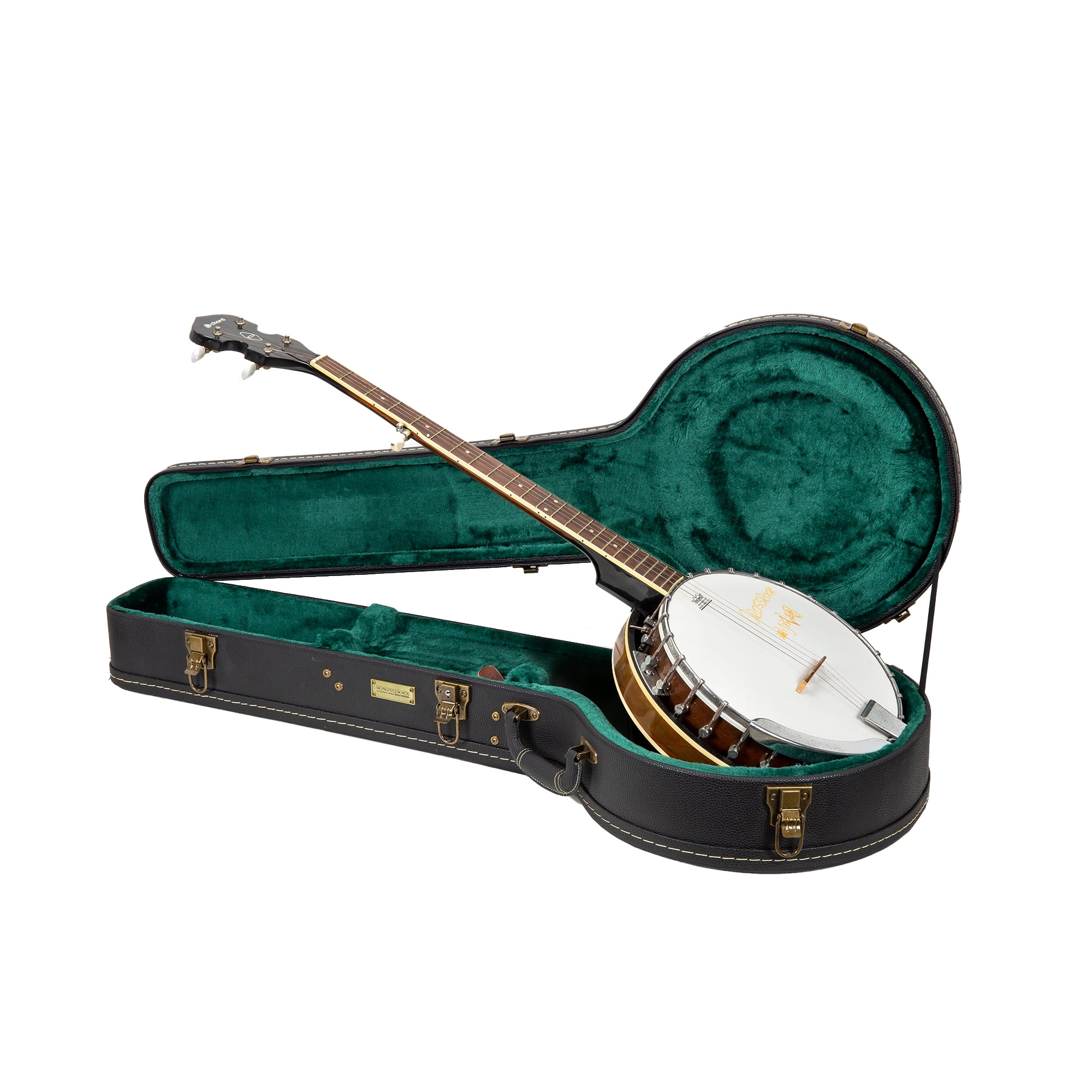 Crossrock Wooden Case fits 5-String Resonator styles of Banjos -Vintage ...