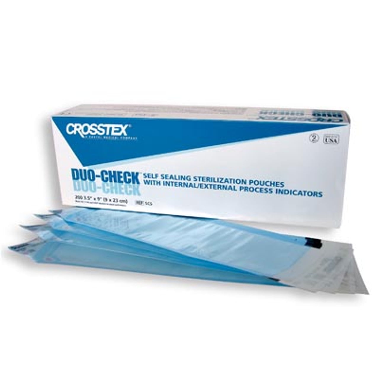 Crosstex SCL Duo-Check Self-Sealing Sterilization Pouches 7.5 X 13 200 ...