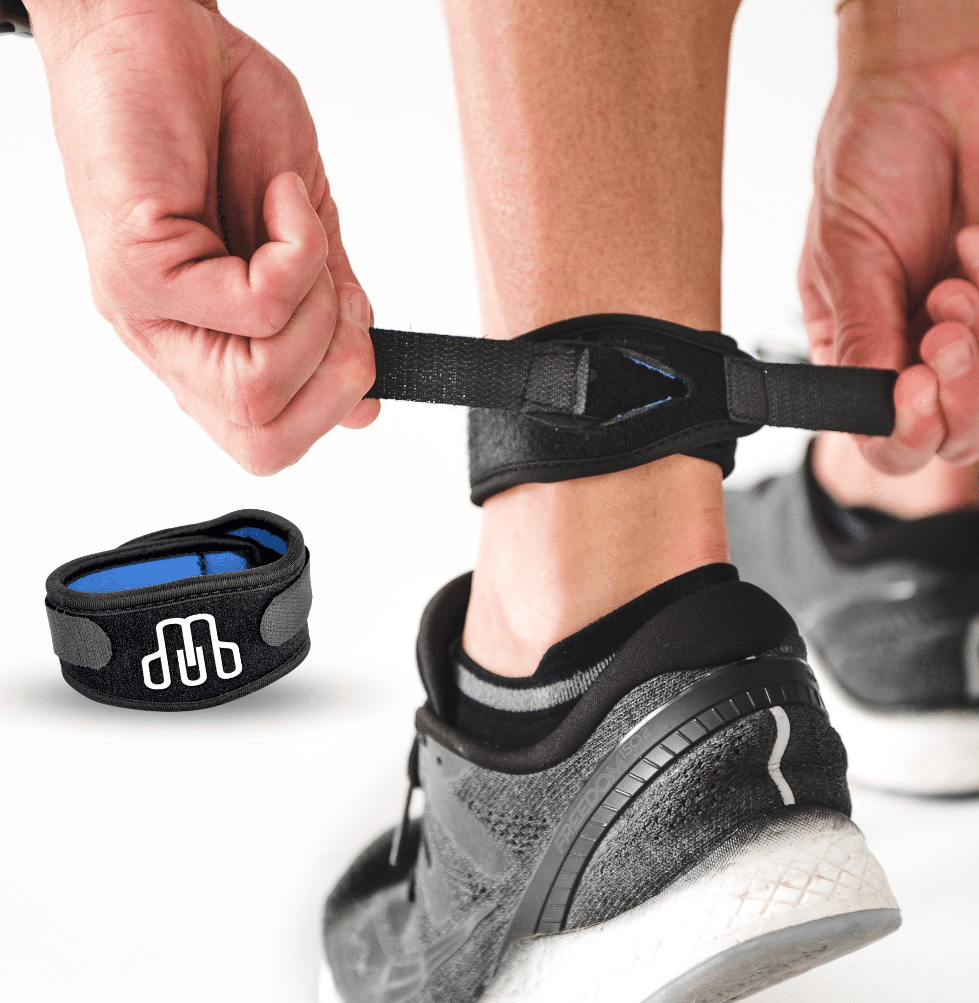 Crosstrap Achilles Tendon Strap (Large) 2 Pack, Ankle Tendonitis Pain ...