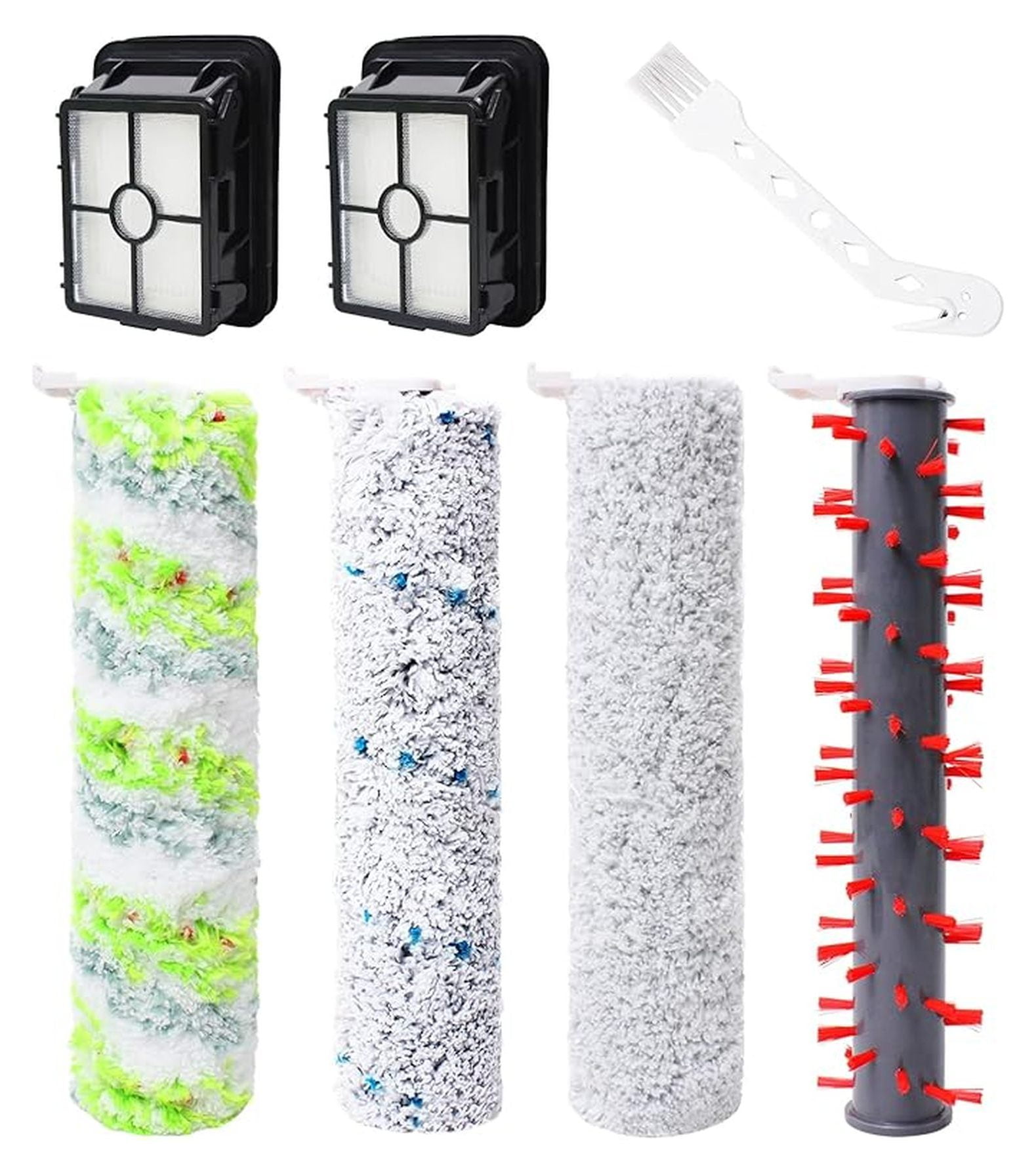 Crosswave Brush Roll Kit - 4 Multi-Surface Rollers & 2 Filters ...