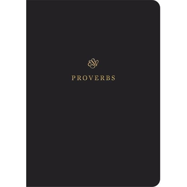 Crossway Books ESV Scripture Journal Proverbs, Black Softcover ...