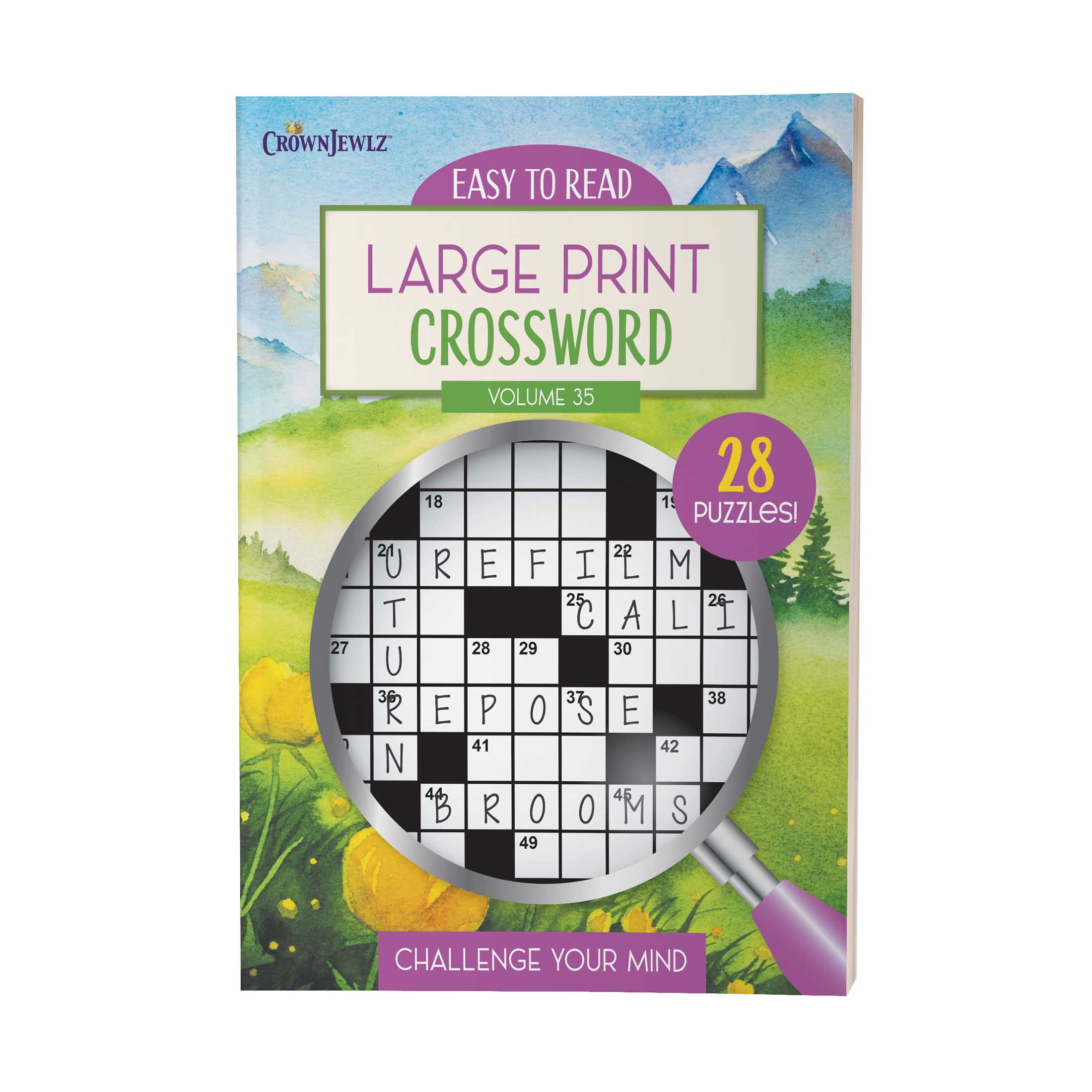 Large Print Puzzles Crossword Volume 35, by CrownJewlz, (Paperback) - Walmart.com