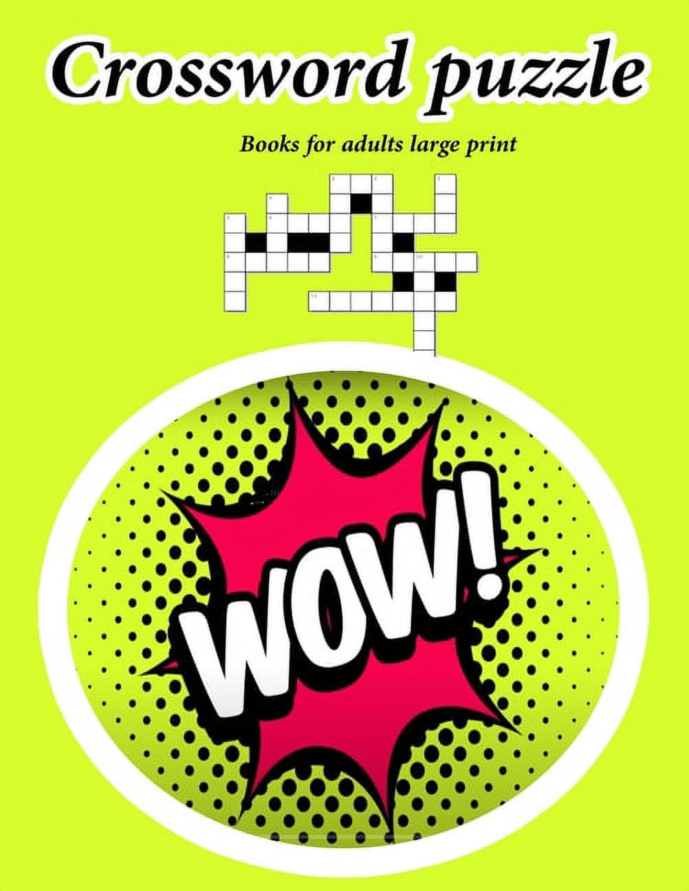 Crossword puzzle books for adults large print: Crossword game For ...