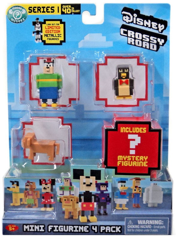 Crossy Road Series 1 Pete, Wheezy, Simba & Mystery Figure Mini Figure 4 ...