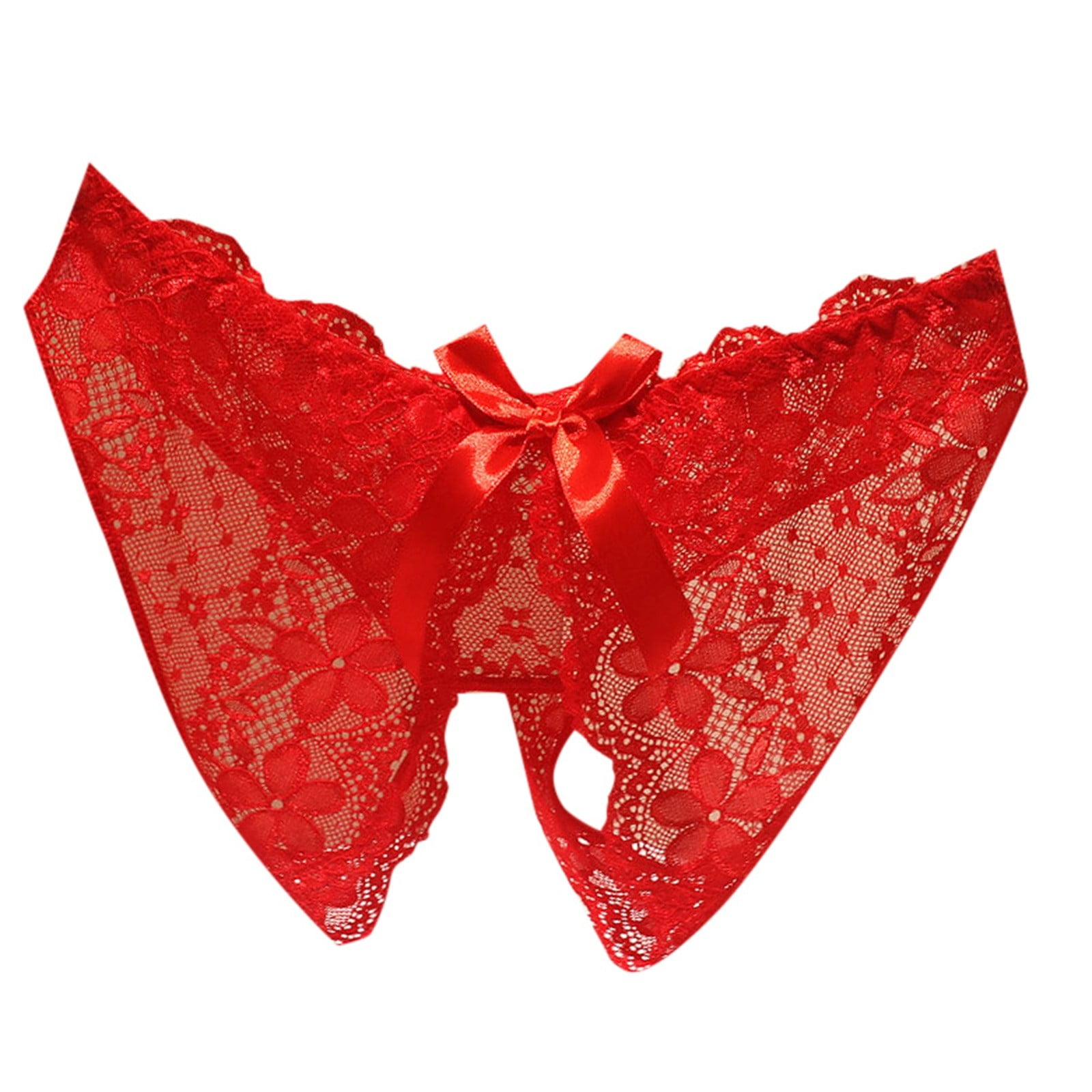 Crotchless Thong for Women Red Secy Panty Women's Sexy Lingerie ...