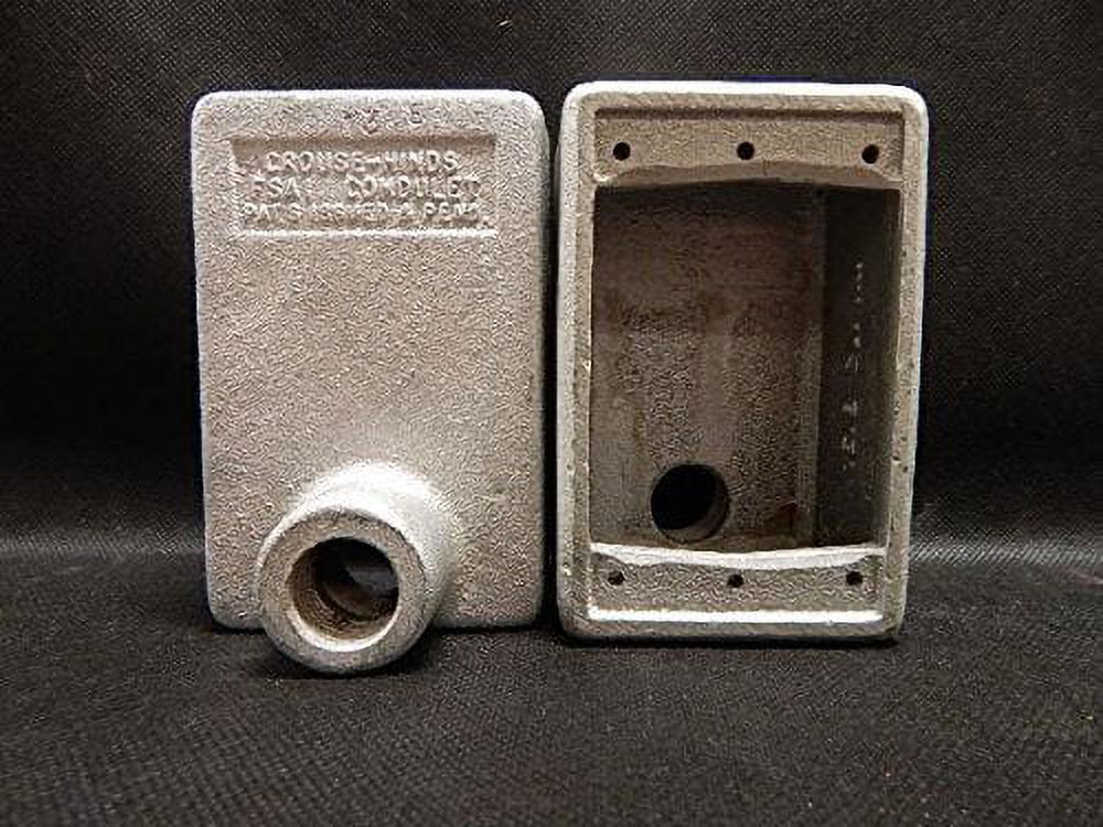 Crouse-Hinds FDA2 Condulet Single Gang Cast Device Box, 3/4-Inch ...