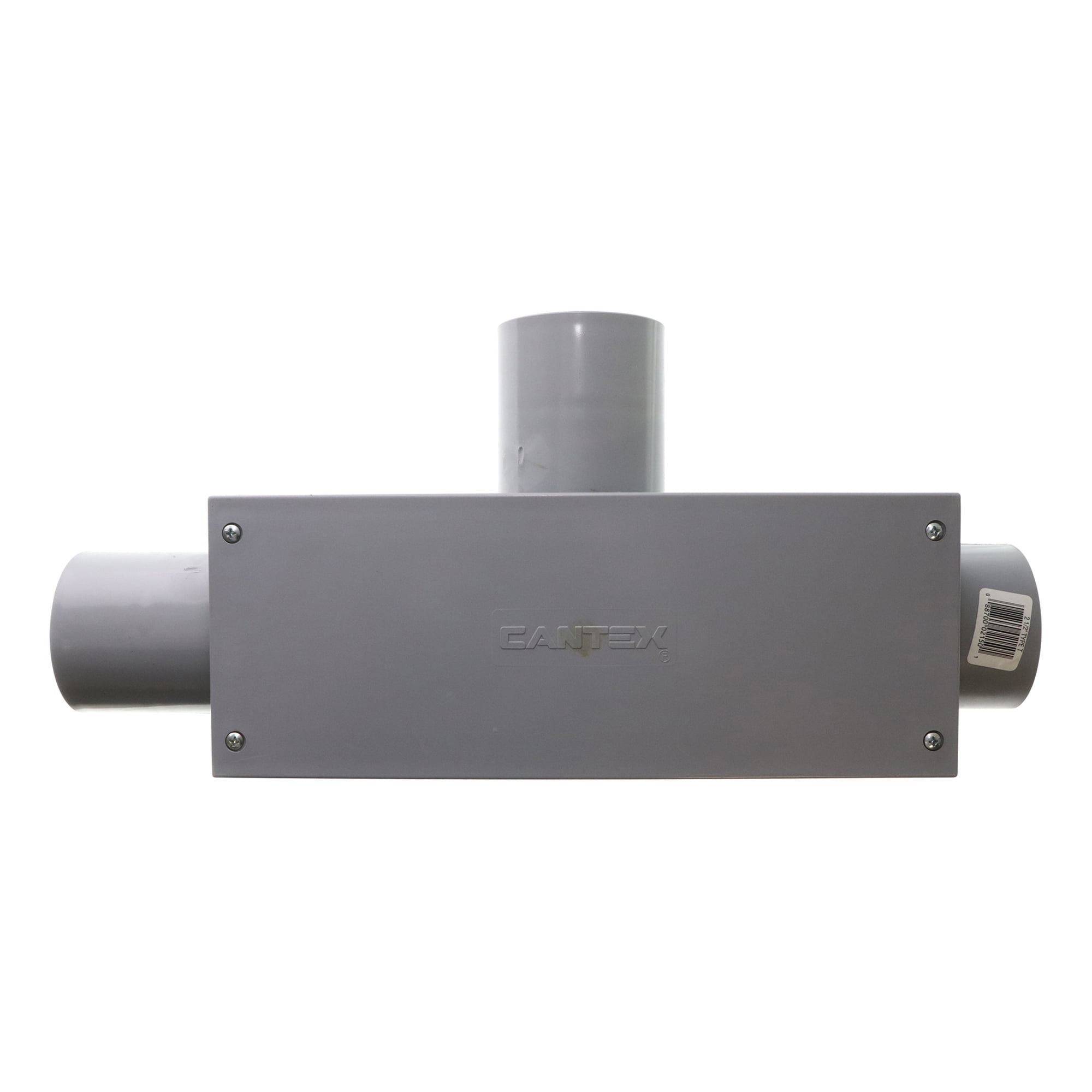 Crouse-Hinds T250NM Non-Metallic PVC Type-T Conduit Body, 2-1/2-Inch ...