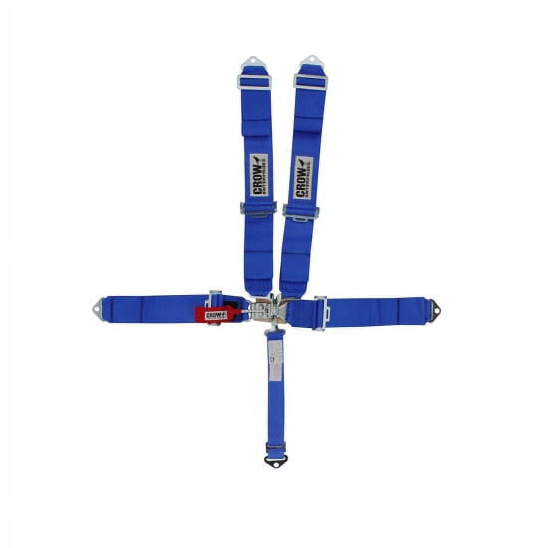 Crow 11003 Bolt-In 5-Point Racing Harness, Pull Down, Blue - Walmart.com