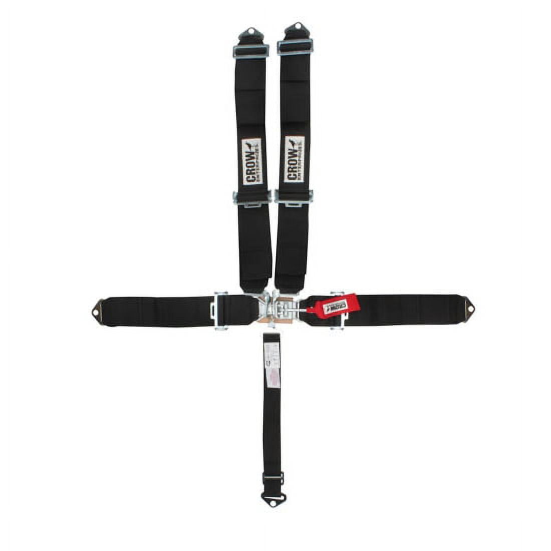 Crow 11004 Bolt-In 5-Point Racing Harness, Pull Down,Black - Walmart.com