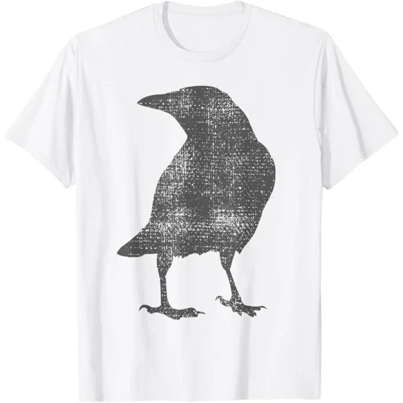 Crow Blackbird Raven Vintage Retro Bird Graphic Unisex T-Shirt up to ...