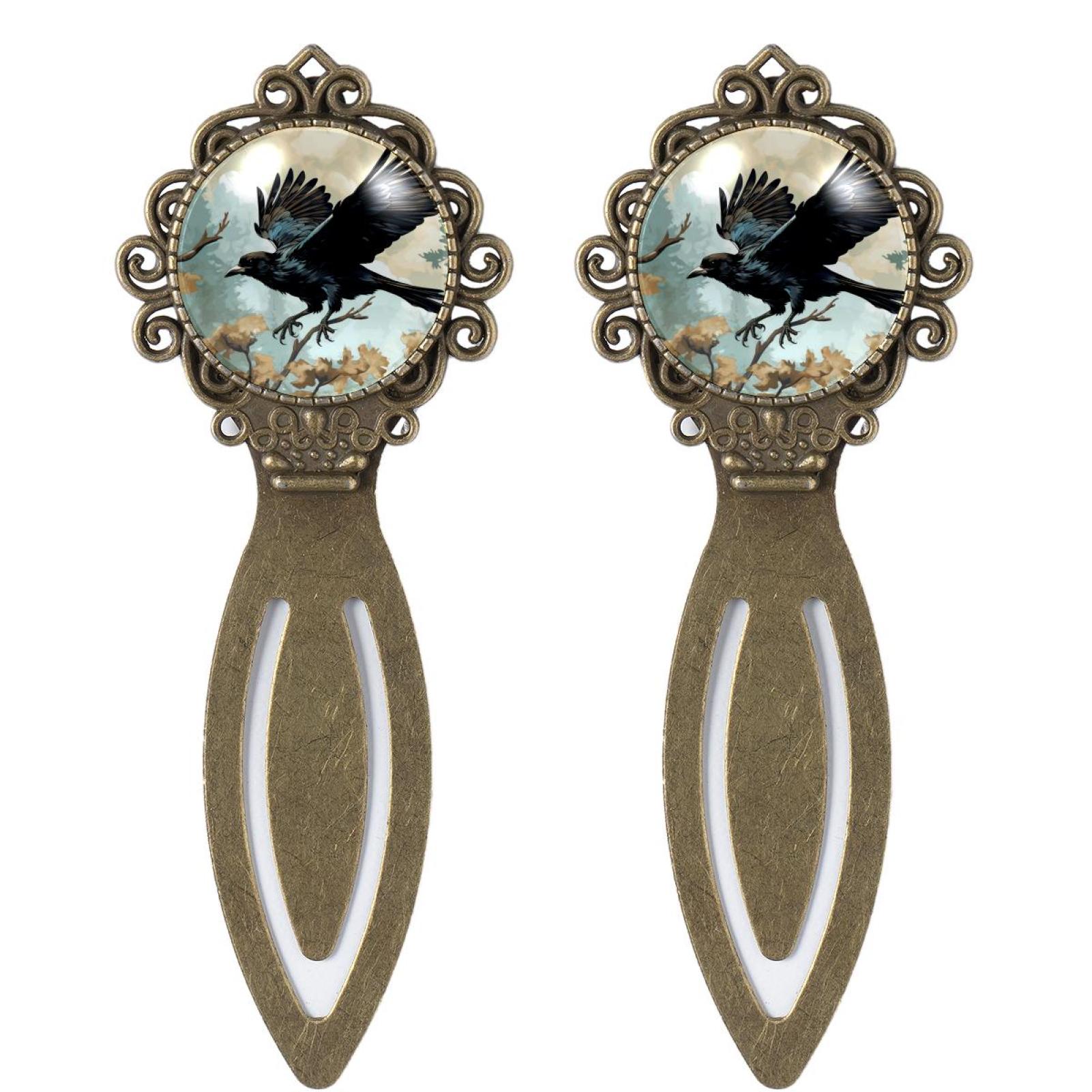 Crow Book Accessories: Vintage Copper-Colored Lace Bookmarks - Set of 2 ...