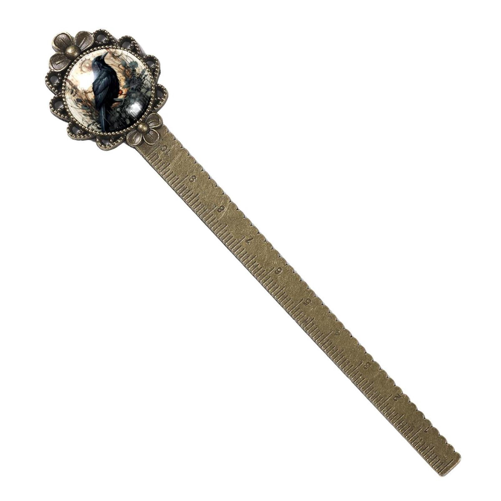 Crow Book Mark: Lace Bookmark in Antique Bronze - a Gift for Book ...
