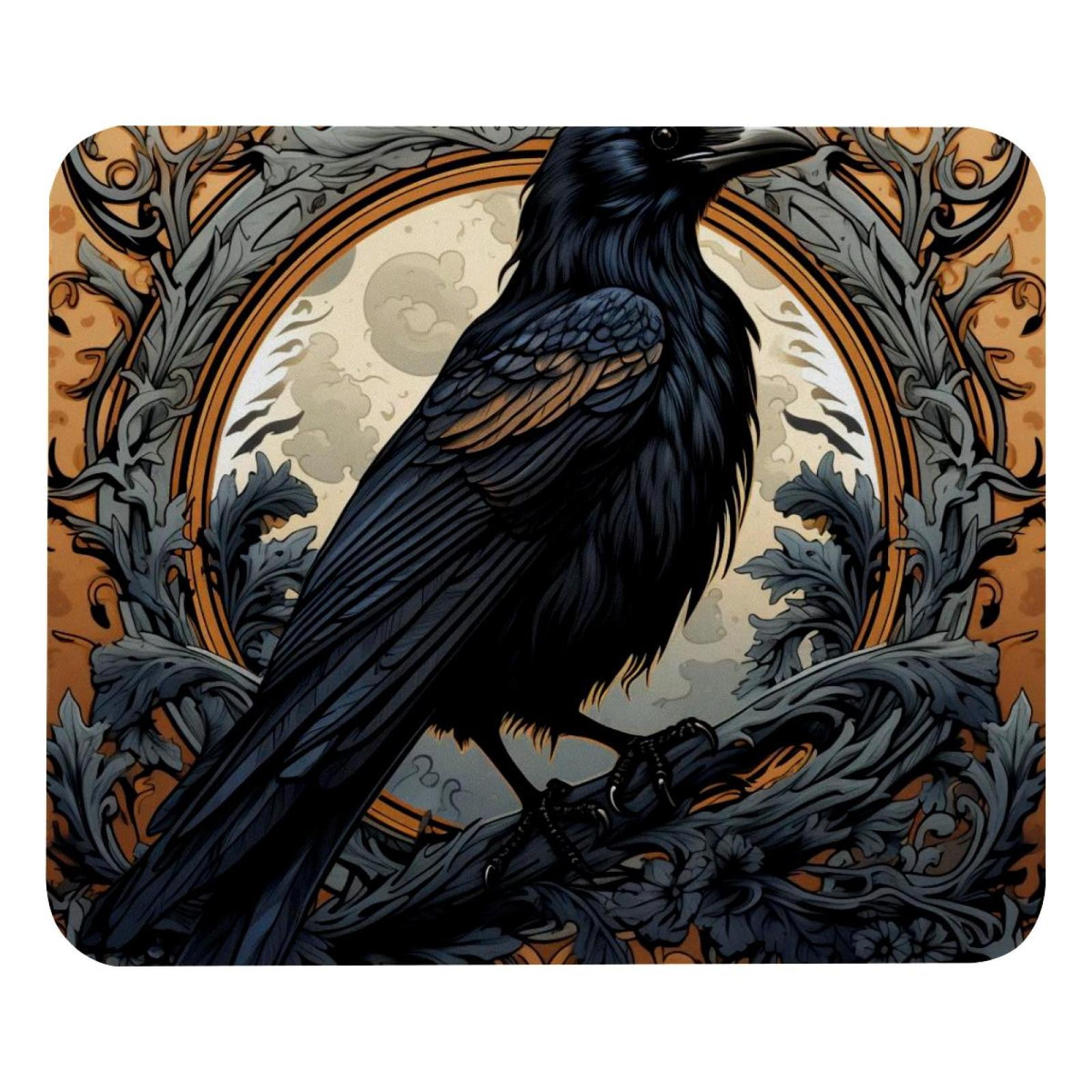 Crow Computer Mouse Pad,Rubber Mouse Mat for Gaming, Office, Laptop, PC ...