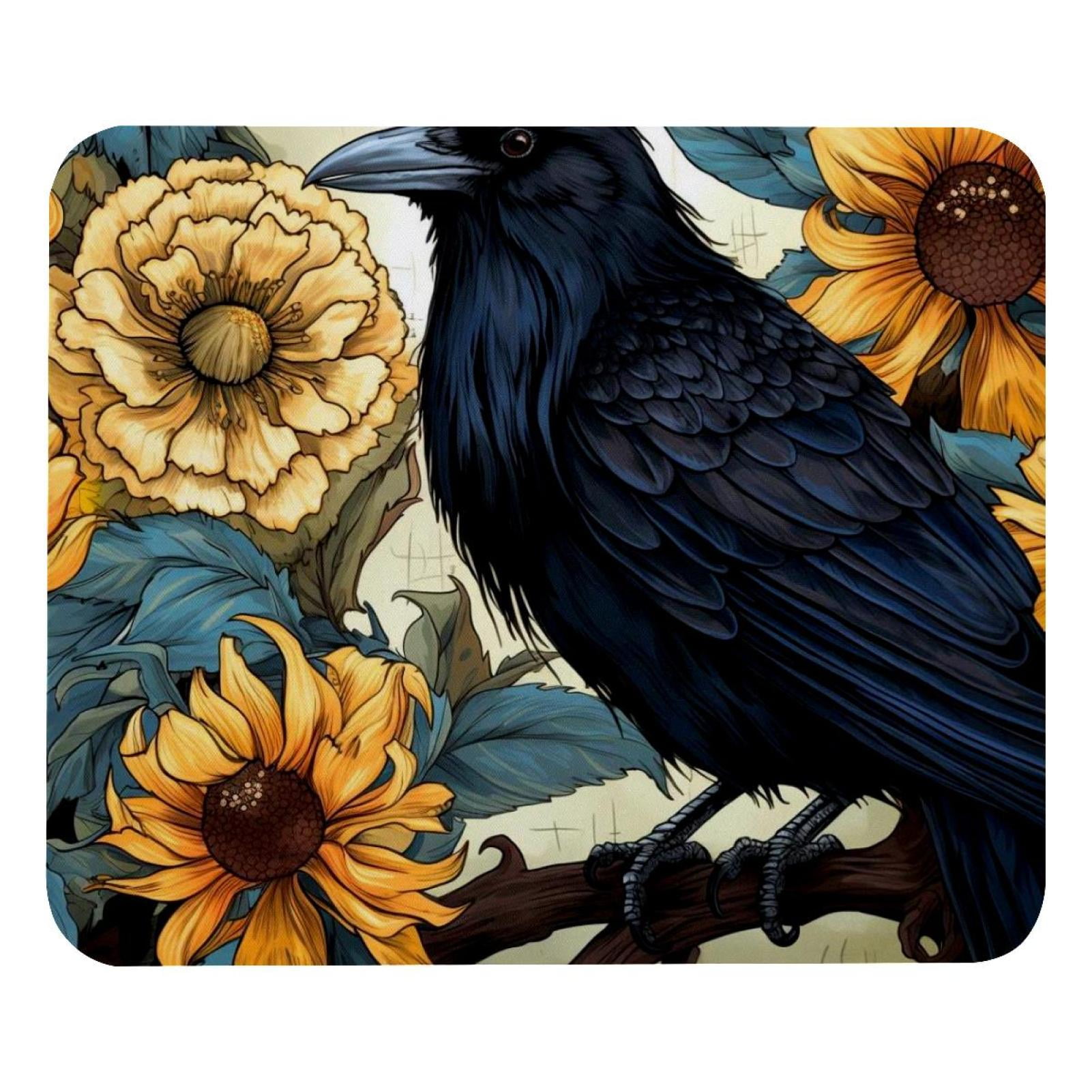 Crow Computer Mouse Pad,Rubber Mouse Mat for Gaming, Office, Laptop, PC ...