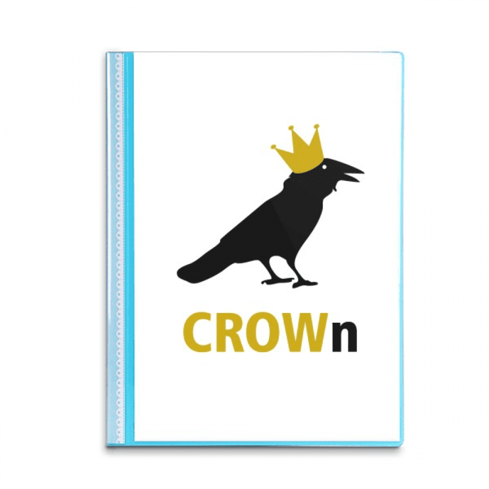 Crow Crown Animal Wing Art Deco Fashion Book Sheet Protectors Portfolio ...