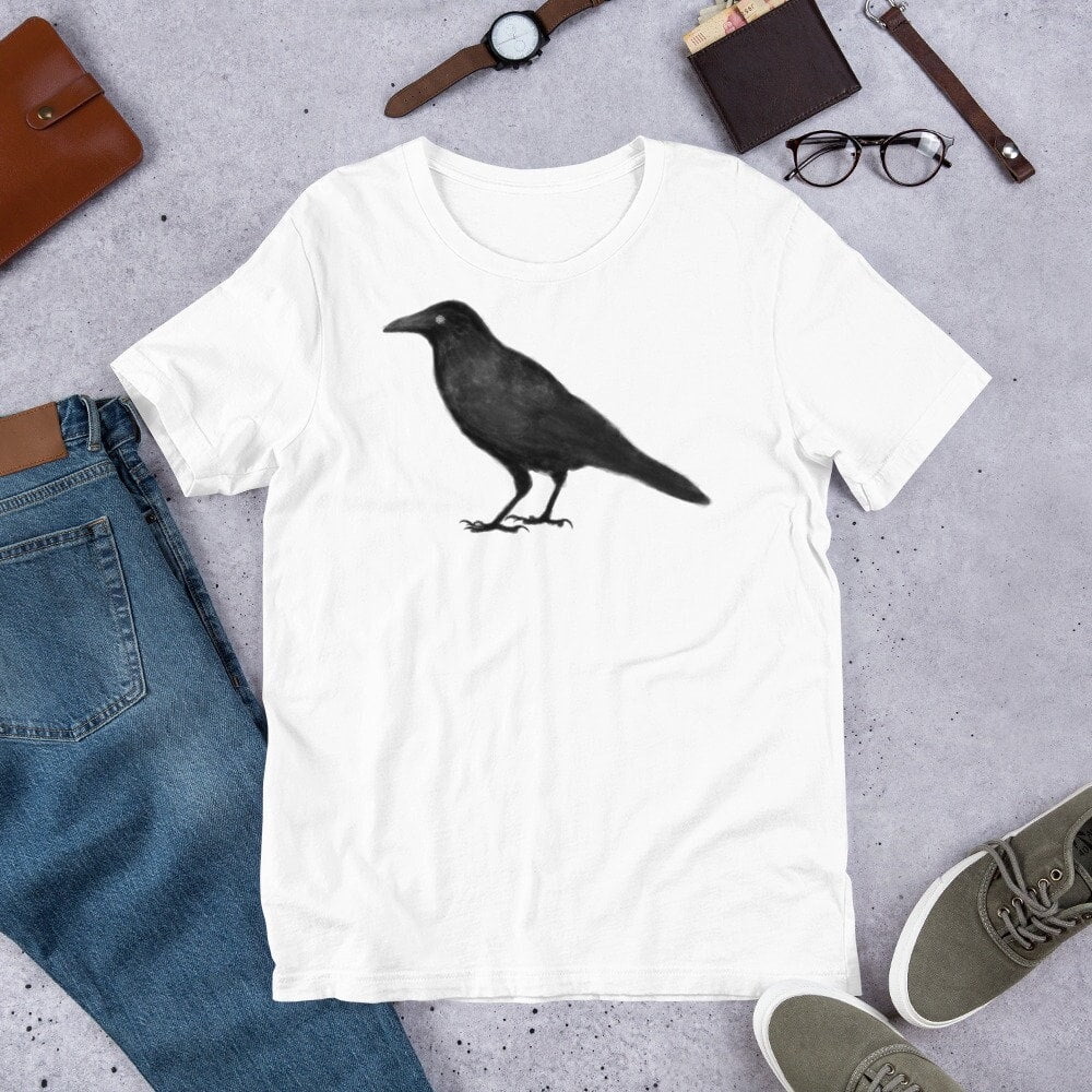 Crow Dark Academia Folk Art Gothic Birthday Gift Weird Gothic Creepy ...