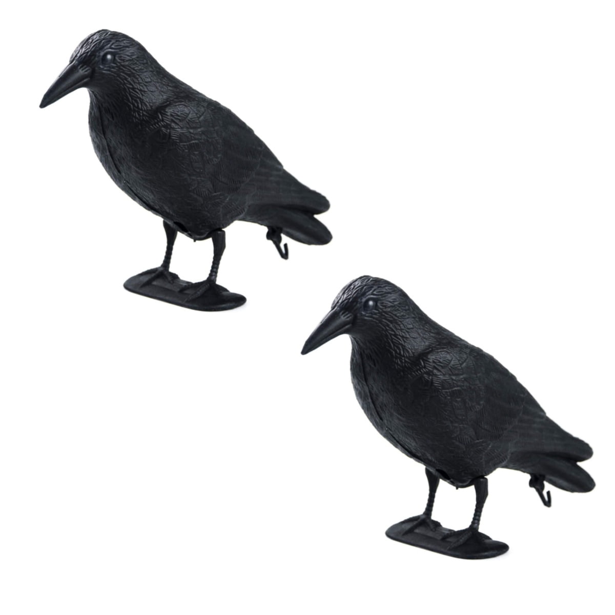 Crow Decoys Full Body Plastic Crow Decoy for Hunting, Black Crow Decoy ...