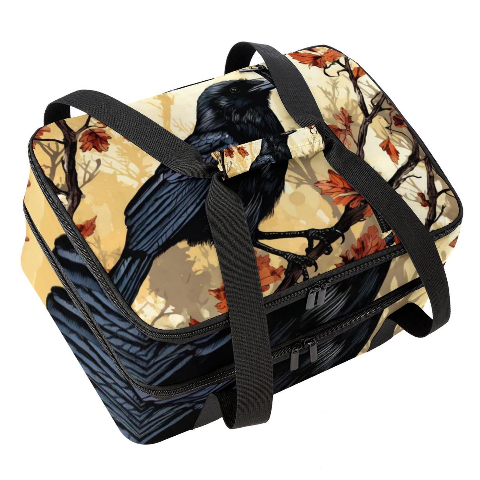 Crow Double Layered Insulated Refrigerated Lunch Bag with Two ...