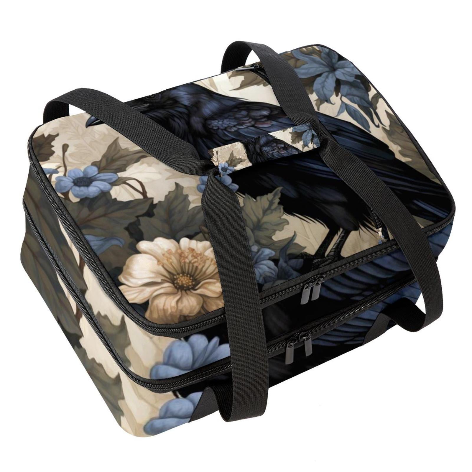 Crow Double Layered Insulated Refrigerated Lunch Bag with Two ...