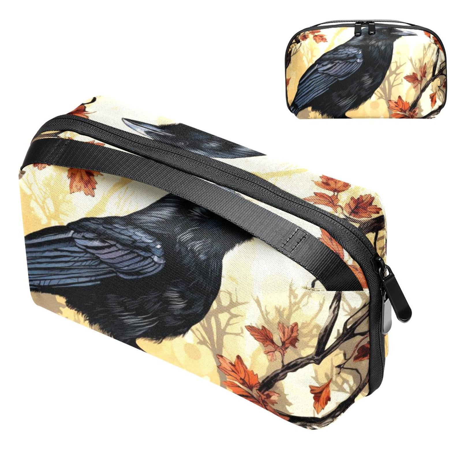 Crow Electronic Organizer Travel Case, Oxford Fabric Waterproof PC Case ...