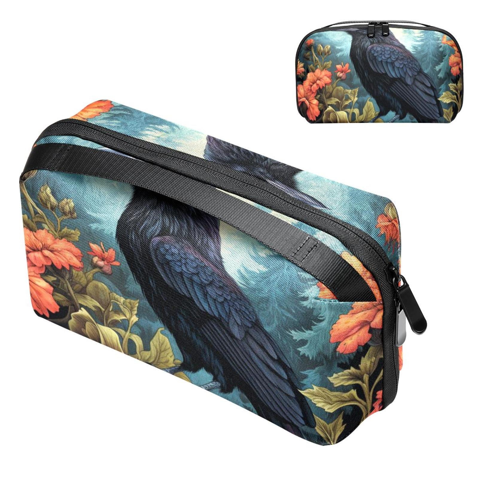 Crow Electronic Organizer Travel Case, Waterproof Oxford Cloth Storage ...