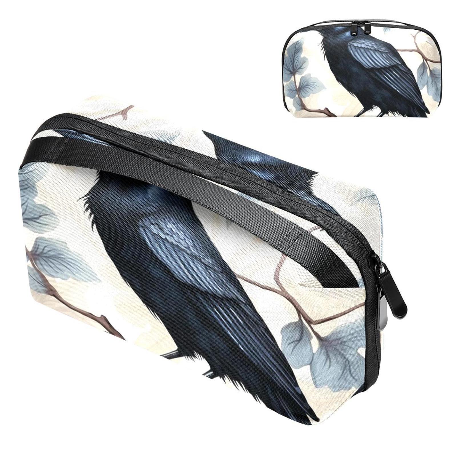 Crow Electronic Organizer Travel Case, Waterproof Oxford Cloth Storage ...