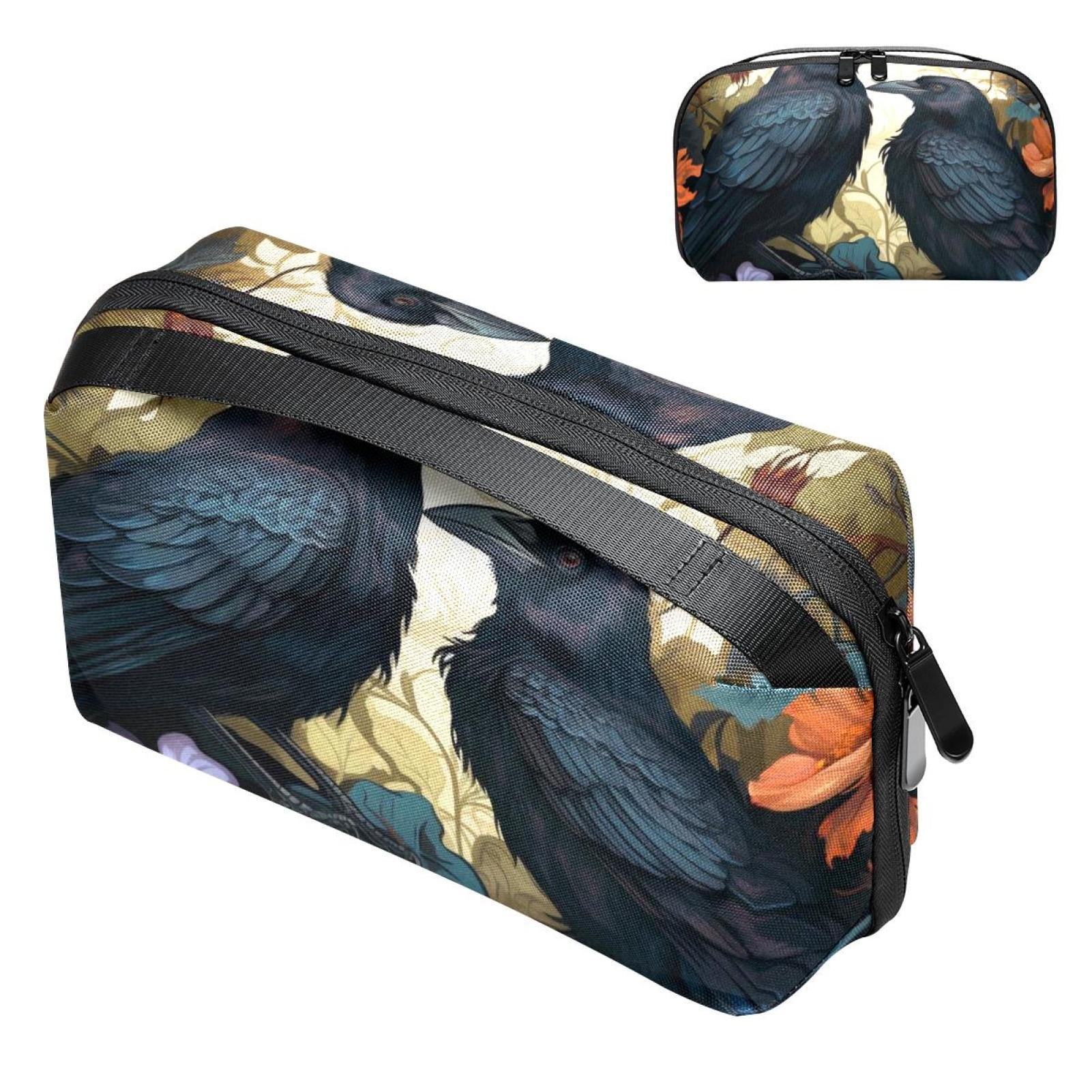 Crow Electronic Organizer Travel Case, Waterproof Oxford Cloth Storage ...