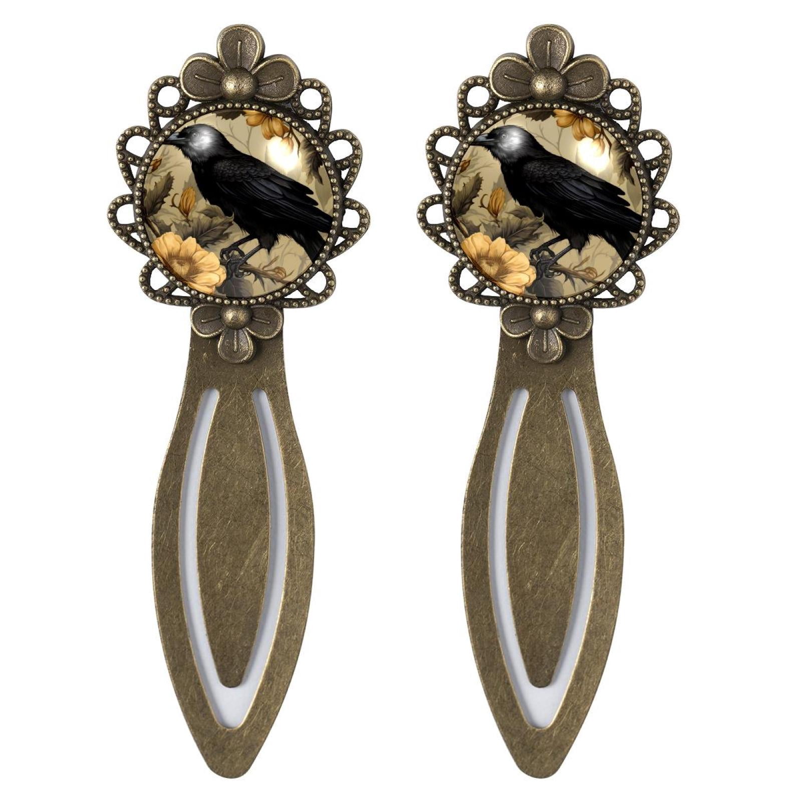 Crow Elegant Vintage Copper-Colored Lace Bookmarks - Stainless Steel ...