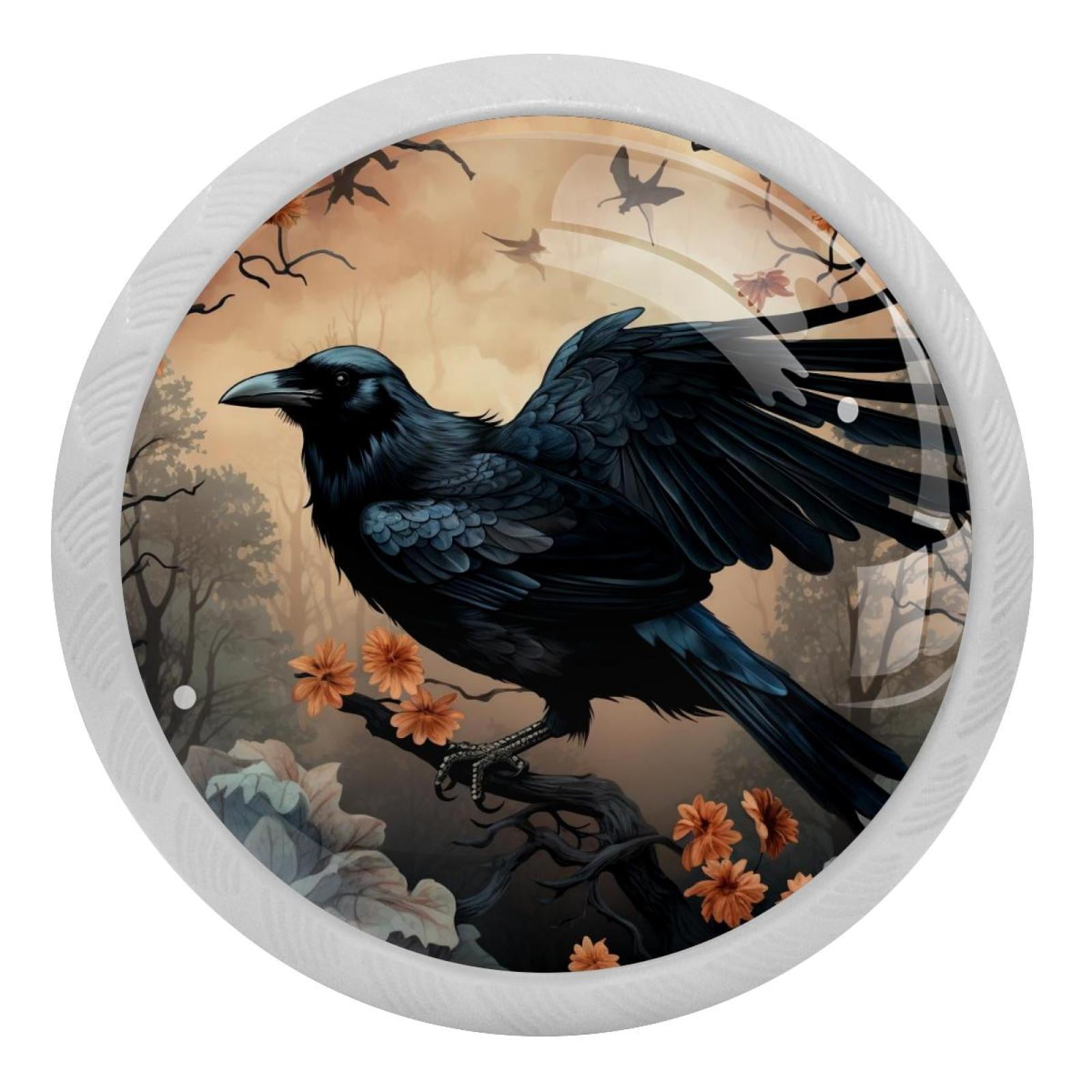 Crow Fluorescent Drawer Pulls with Screws: Round 4-Pack Glow-in-the ...