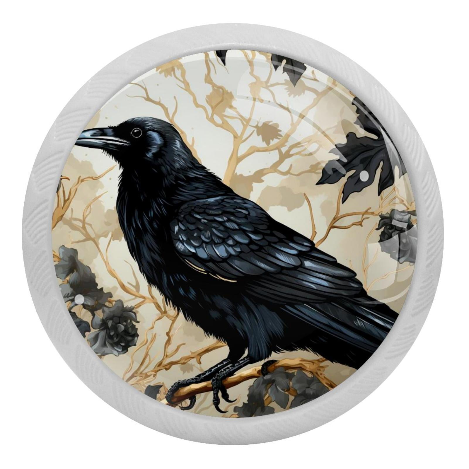 Crow Fluorescent Drawer Pulls with Screws: Round 4-Pack Glow-in-the ...