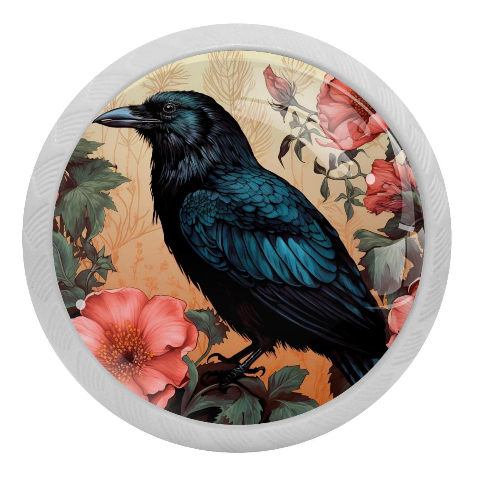 Crow Fluorescent Drawer Pulls with Screws: Round 4-Pack Glow-in-the ...