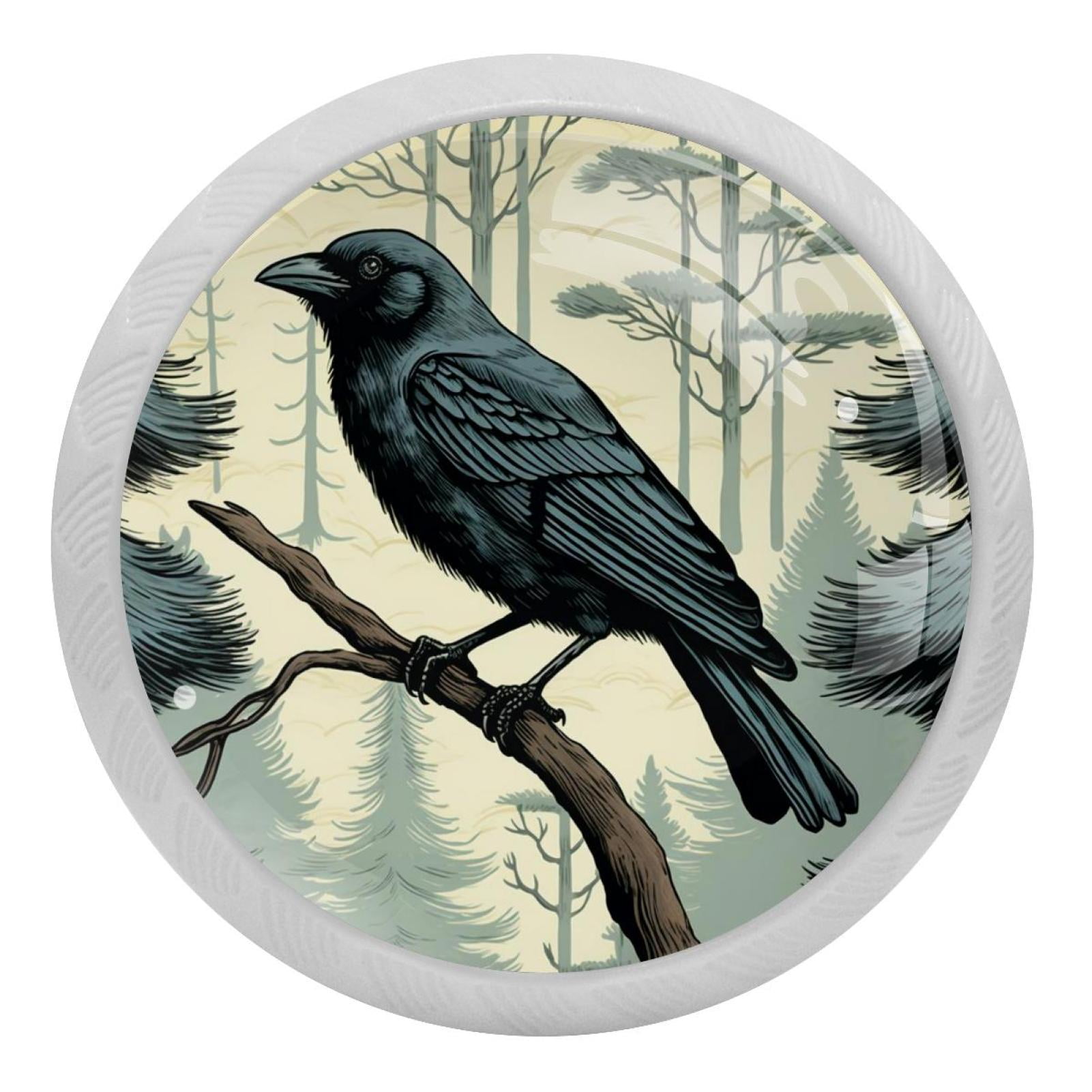 Crow Fluorescent Drawer Pulls with Screws: Round Knobs, 4-Pack, Glow-in ...