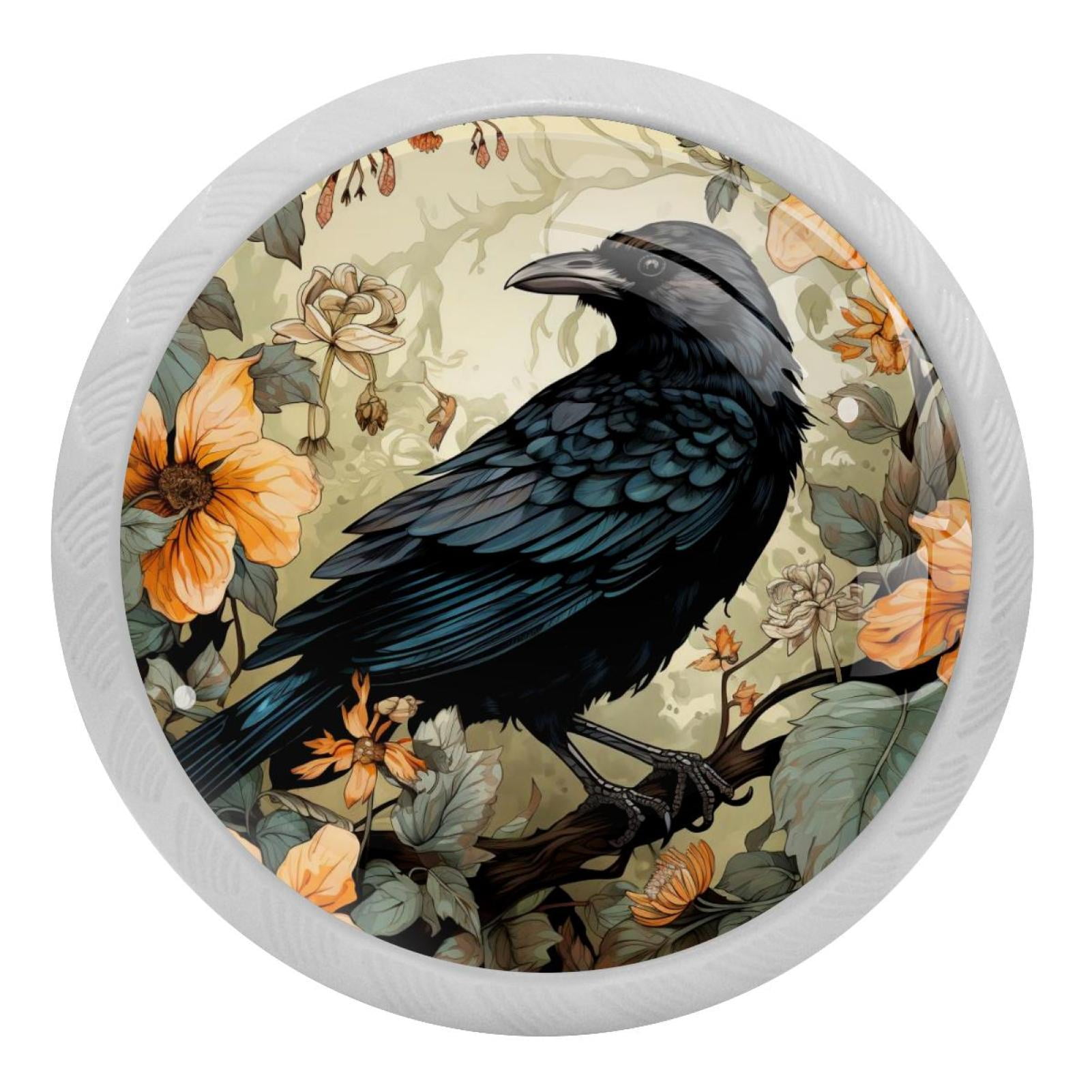 Crow Fluorescent Glow-in-the-Dark Dresser Pulls with Screws - Round 4 ...