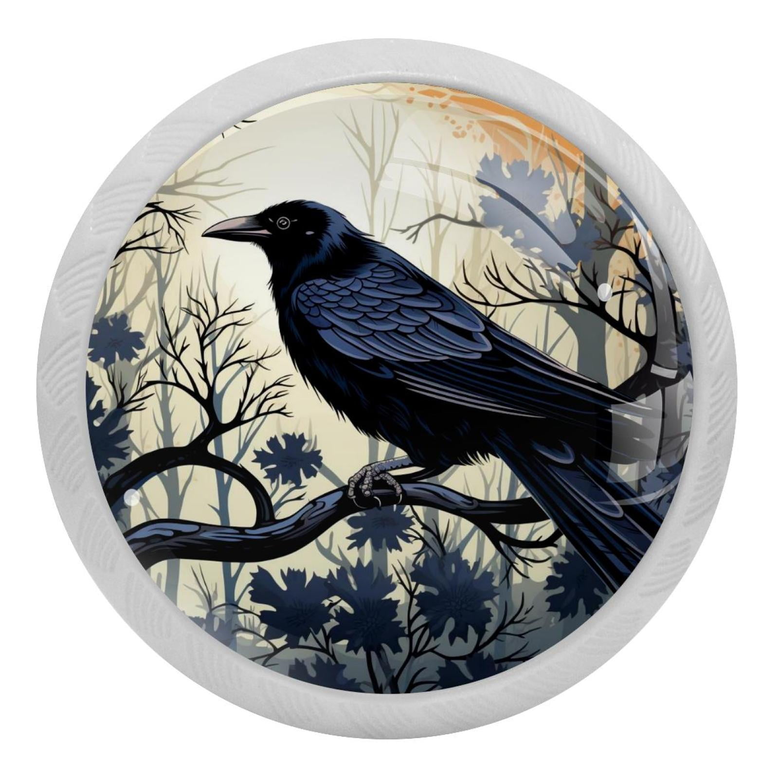 Crow Fluorescent Glow-in-the-Dark Dresser Pulls with Screws - Round 4 ...