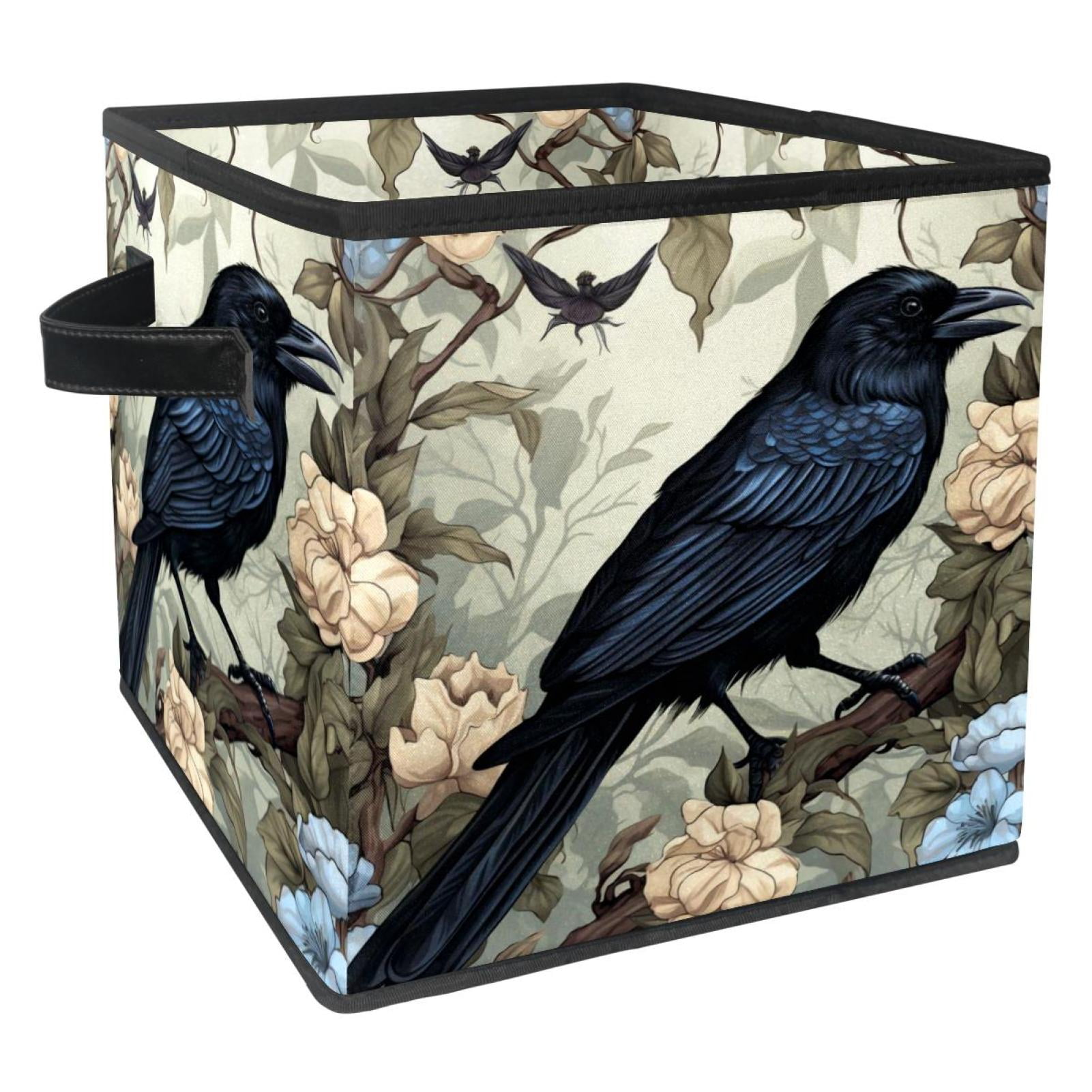 Crow Foldable Clothes Storage Organizer Bins with Handle, 10.8"x10.5 ...