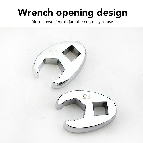 Crow Foot Wrench Head Set, 10pcs 3/8" Metric Crowfoot Wrench Set 10mm ...