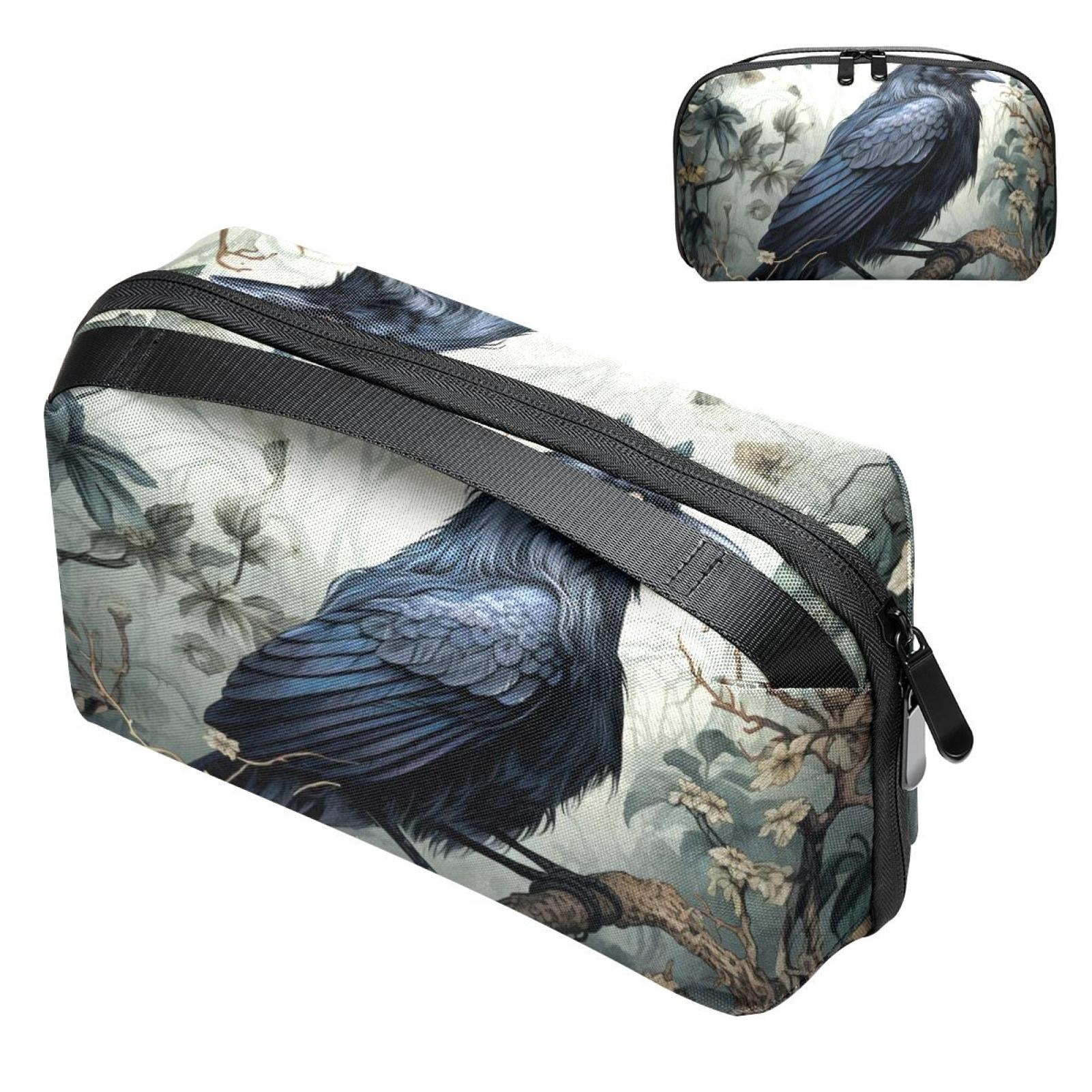 Crow Hard Drive Case - Waterproof Oxford Fabric Digital Bag for Cable ...