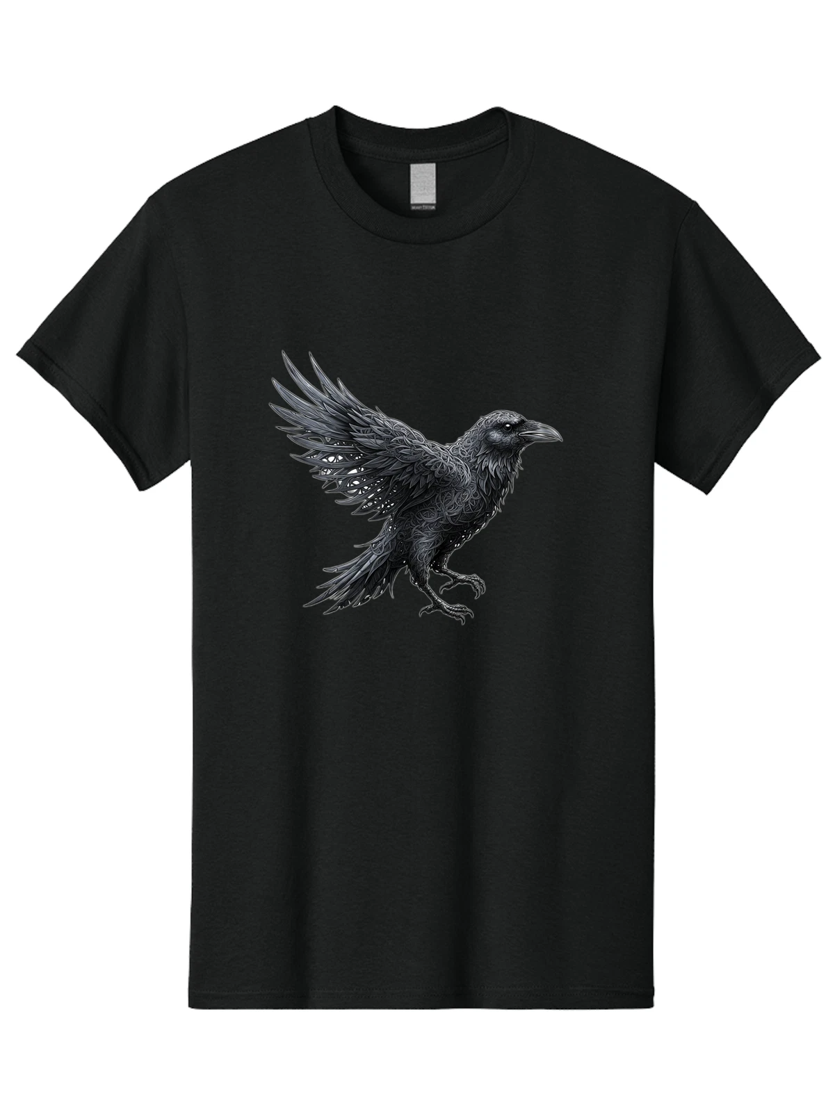 Crow-Illustration Mens Graphic Tee, 100% Cotton, Casual Summer Wear ...