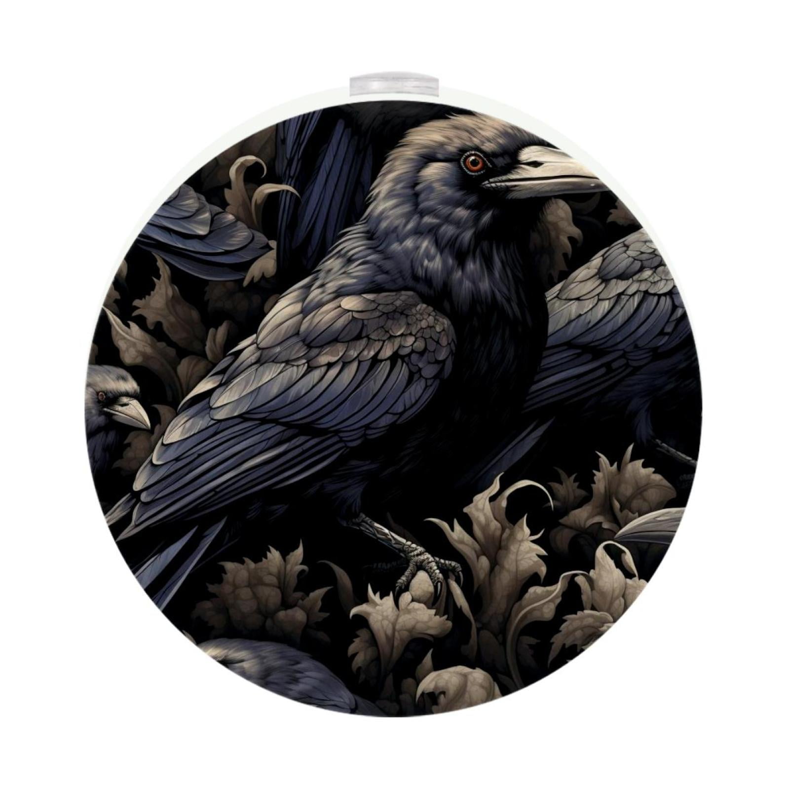 Crow LED Round Night Light-2PCS: Bright and Compact Plug-in Nightlights ...