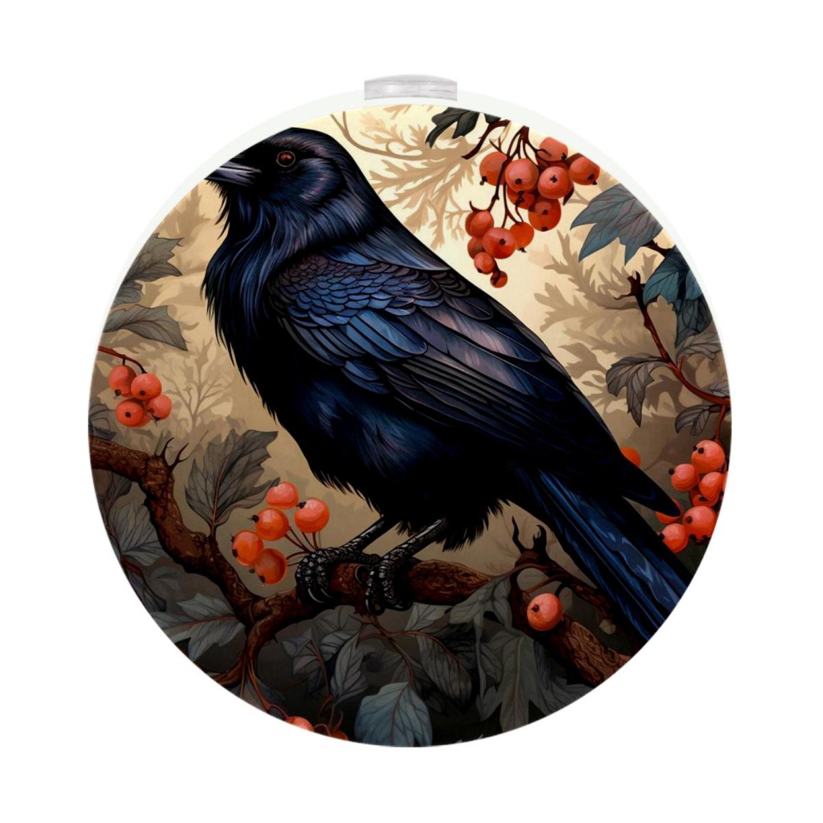 Crow LED Round Night Light-2PCS: Compact and Energy-Efficient Lighting ...