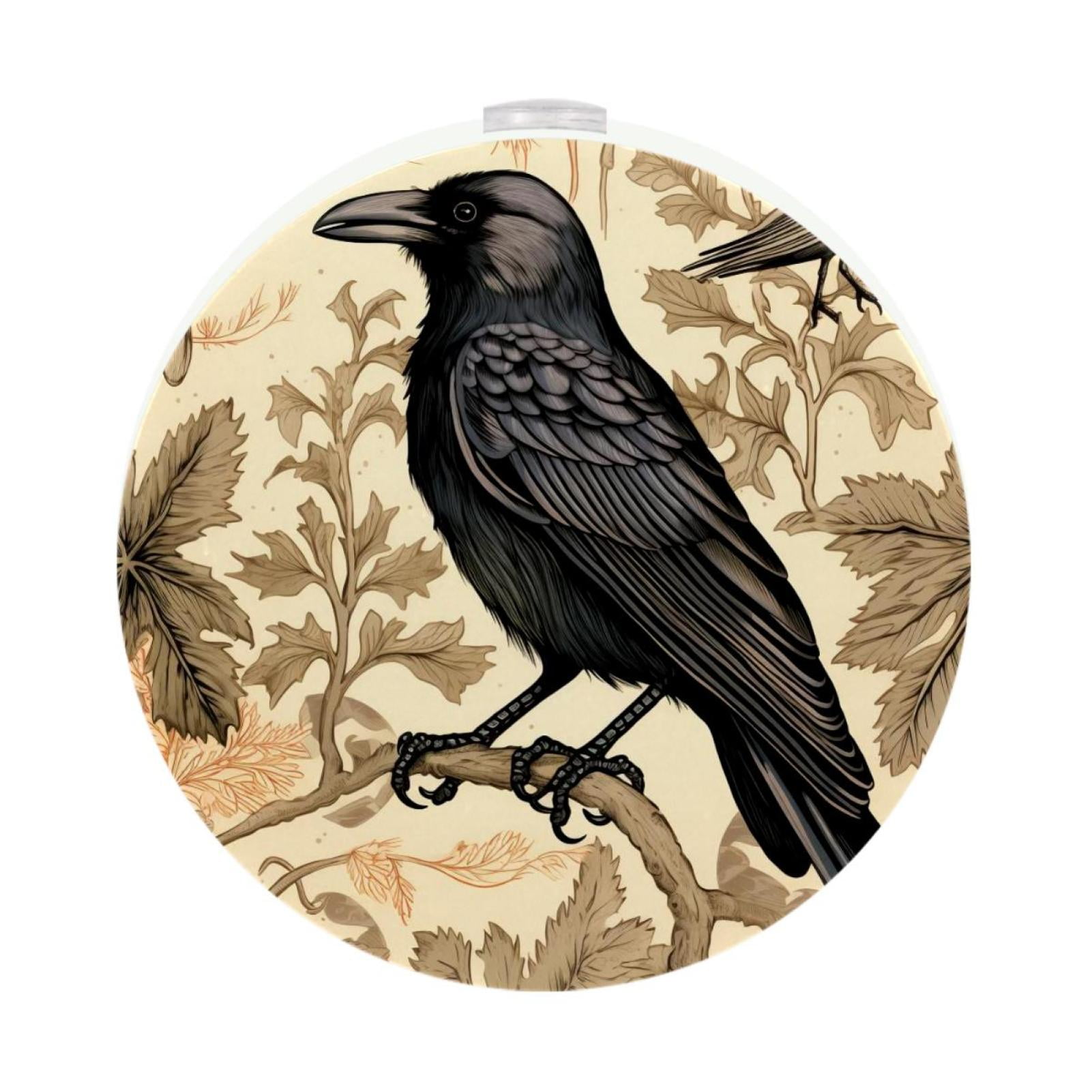 Crow LED Round Night Light (2PCS) – Energy Efficient Plug-in Lamp with ...