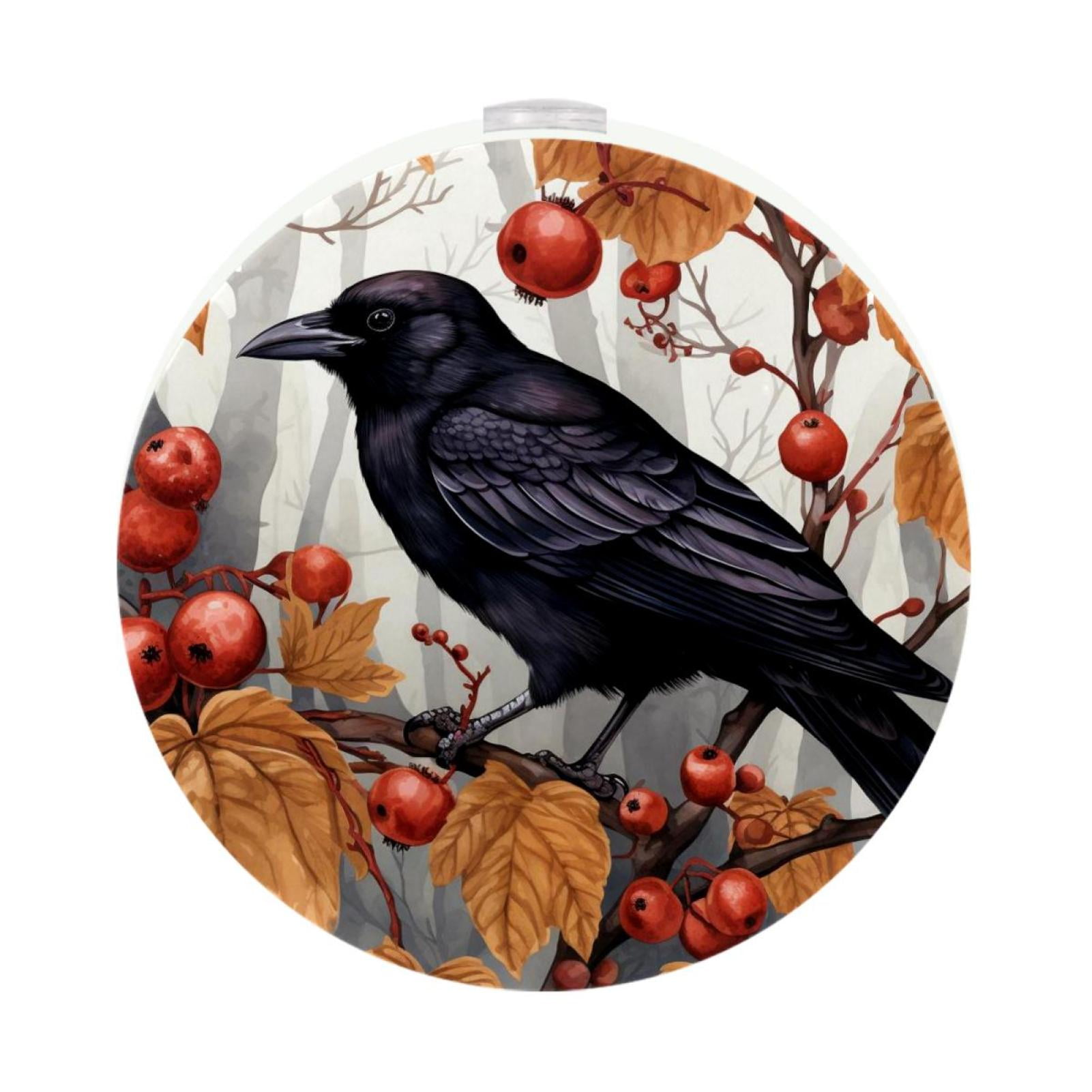 Crow LED Round Night Light 2PCS - Motion Sensor Activated Soft Glow ...